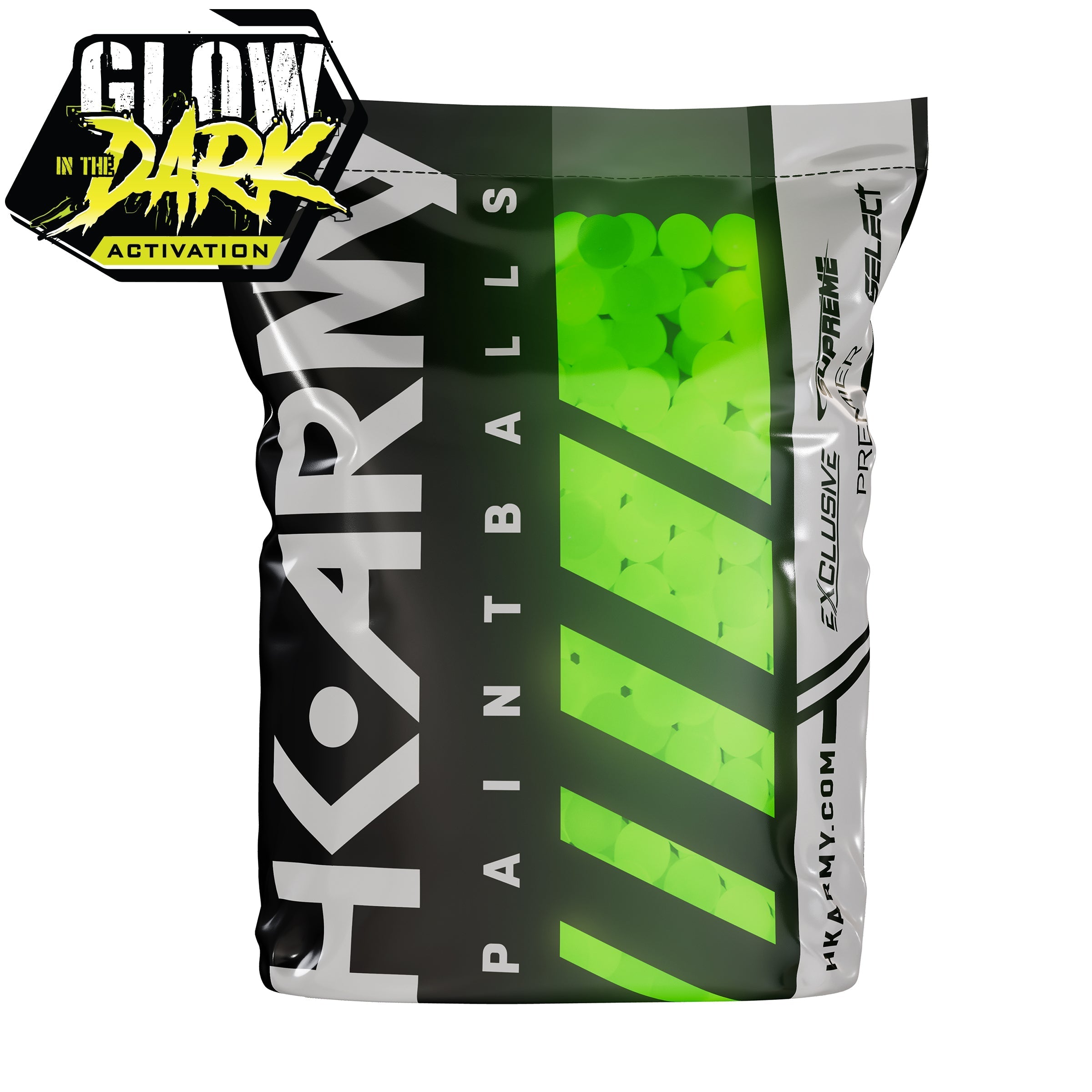 HK ARMY GLOW IN THE DARK - Level 4 | Glowing Grade Paintballs (Bolas d ...
