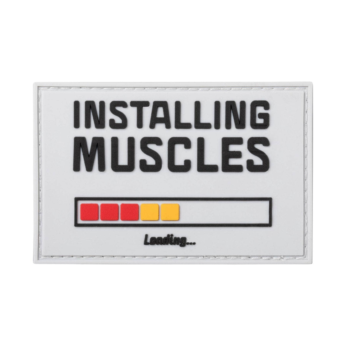 Parche de PVC: "INSTALLING MUSCLES - LOADING..." – PAINT·HALL SUPPLY MX - The Rock Shop México